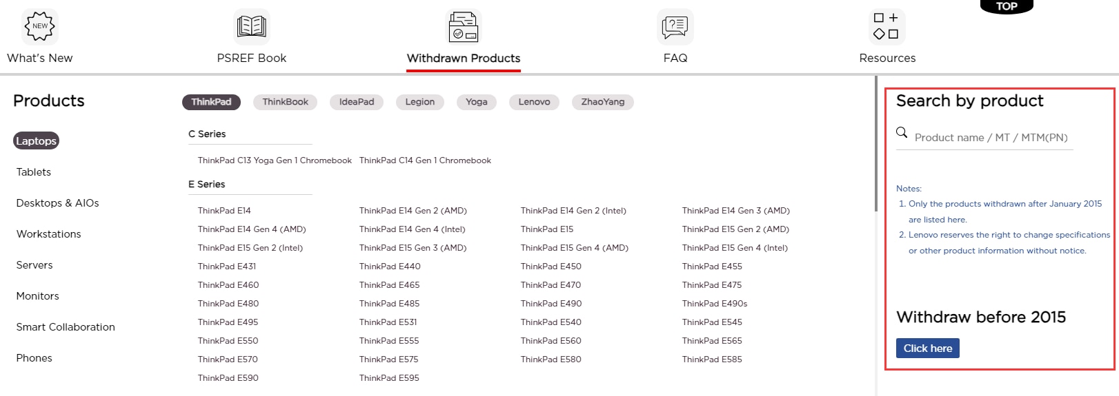Product Specifications Reference (PSREF) FAQ